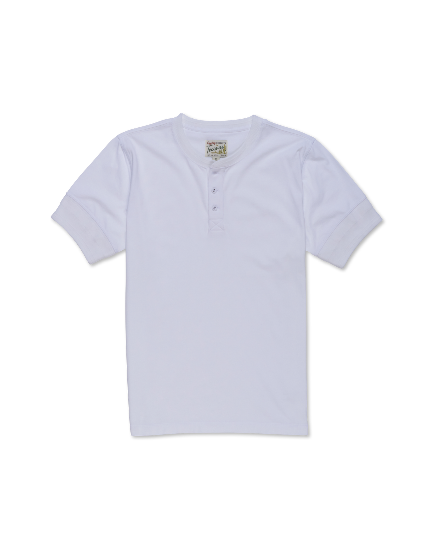 Men's Standard Issue Short Sleeve Henley - White | Tecovas