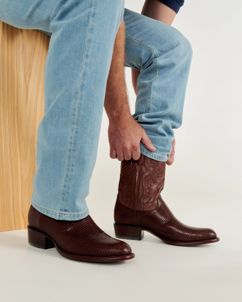 The Nolan in Hazelnut Lizard - Men's Cowboy Boot | Tecovas