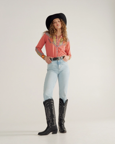 The Abby in Midnight Cowhide - Women's Cowgirl Boot | Tecovas