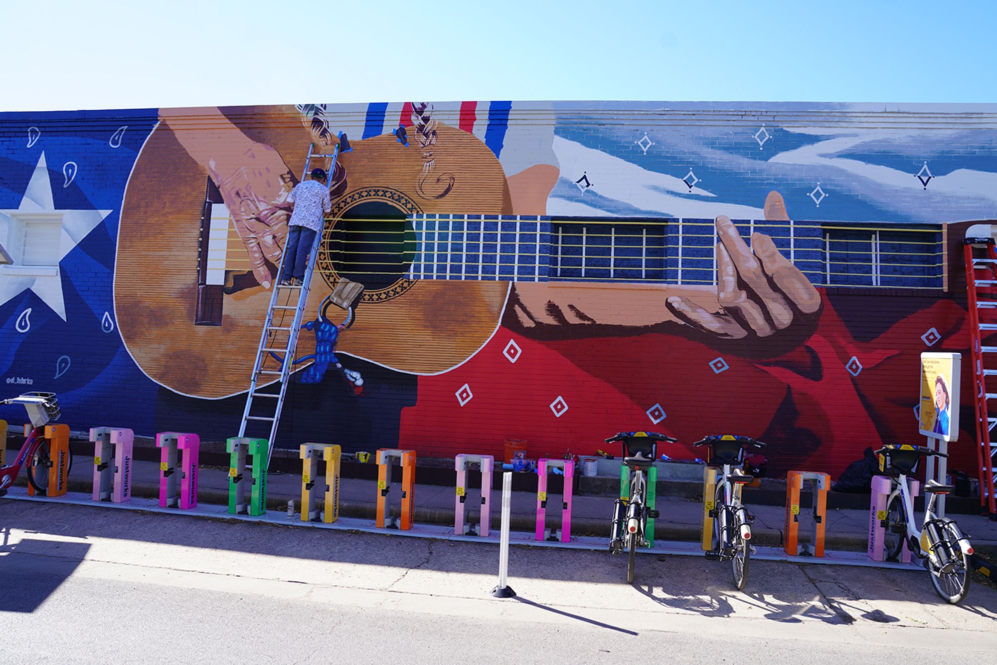 JUMP IN WITH GUSTO: SoCo Mural by artist Federico Archuleta | Tecovas