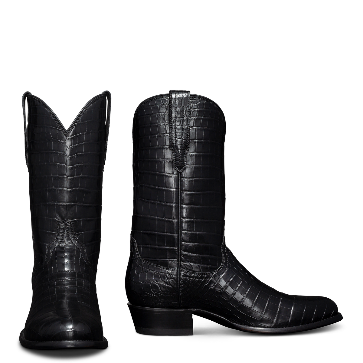The Marshall in Midnight Nile Crocodile - Men's Cowboy Boot | Tecovas