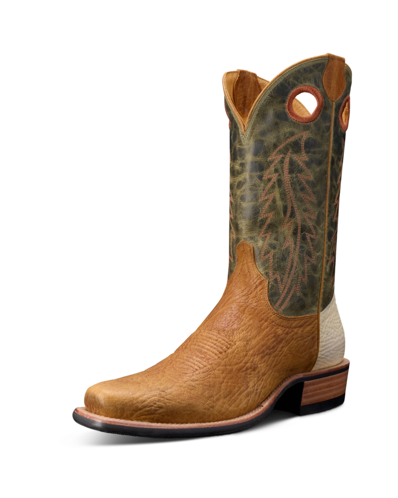 The Parker in Tan/Sage Bison - Men's Horseman Boot | Tecovas