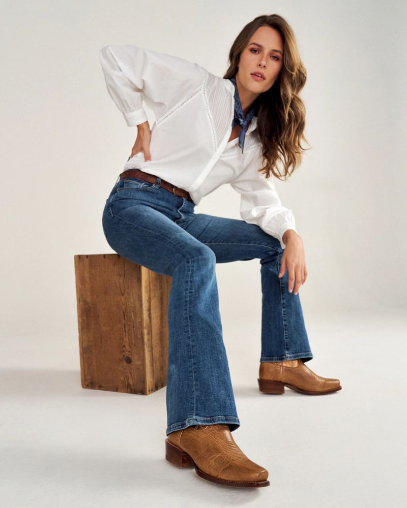 The Marion in Tan / Copper Bison - Women's Horseman Boot | Tecovas