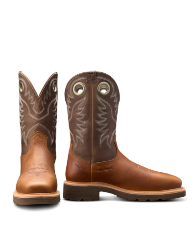 LongHaul Waterproof Square Composite Toe Work Boot in Saddle/Fossil ...