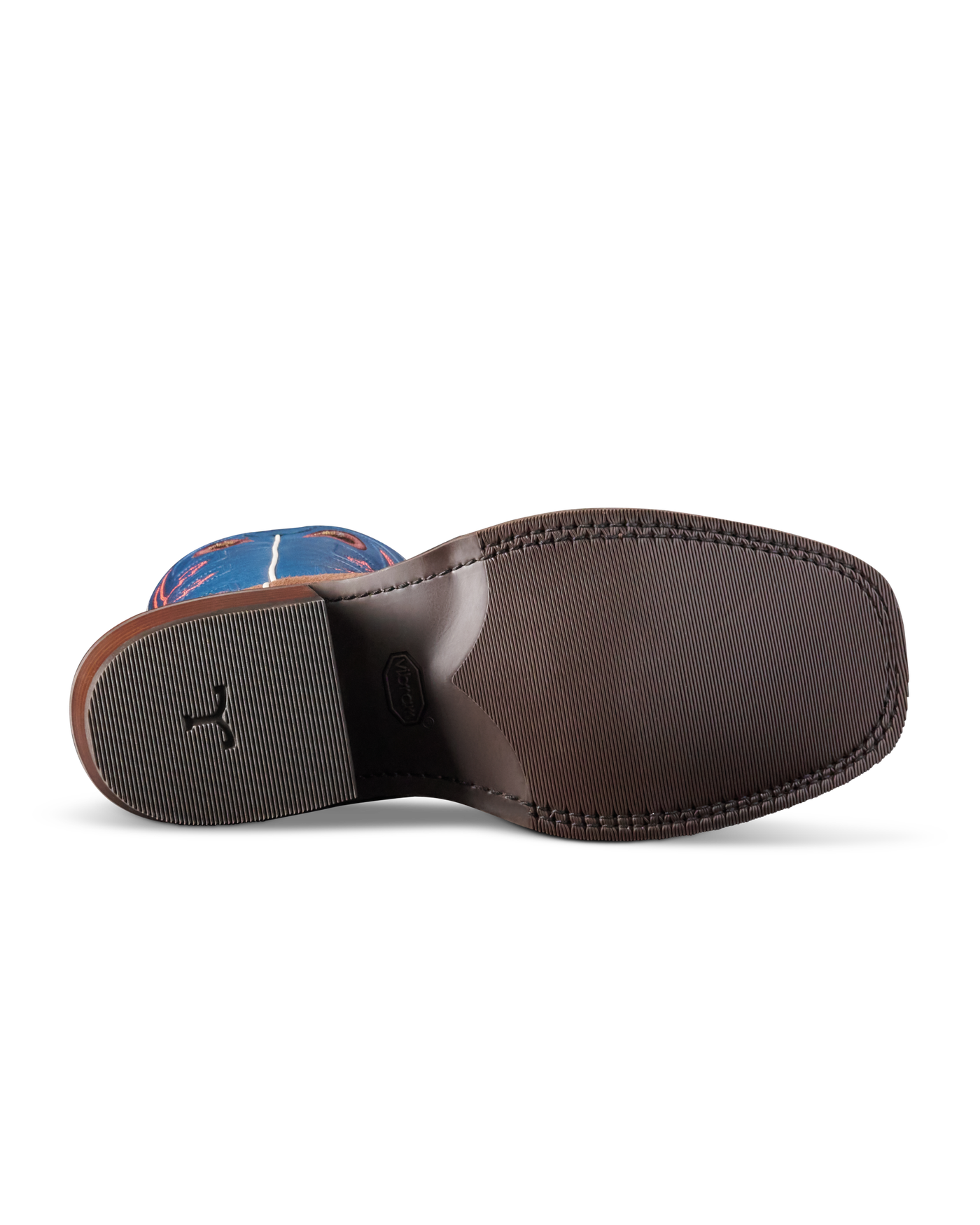 The Cody in Earth / Sailor Blue Cowhide - Men's Horseman Boot | Tecovas