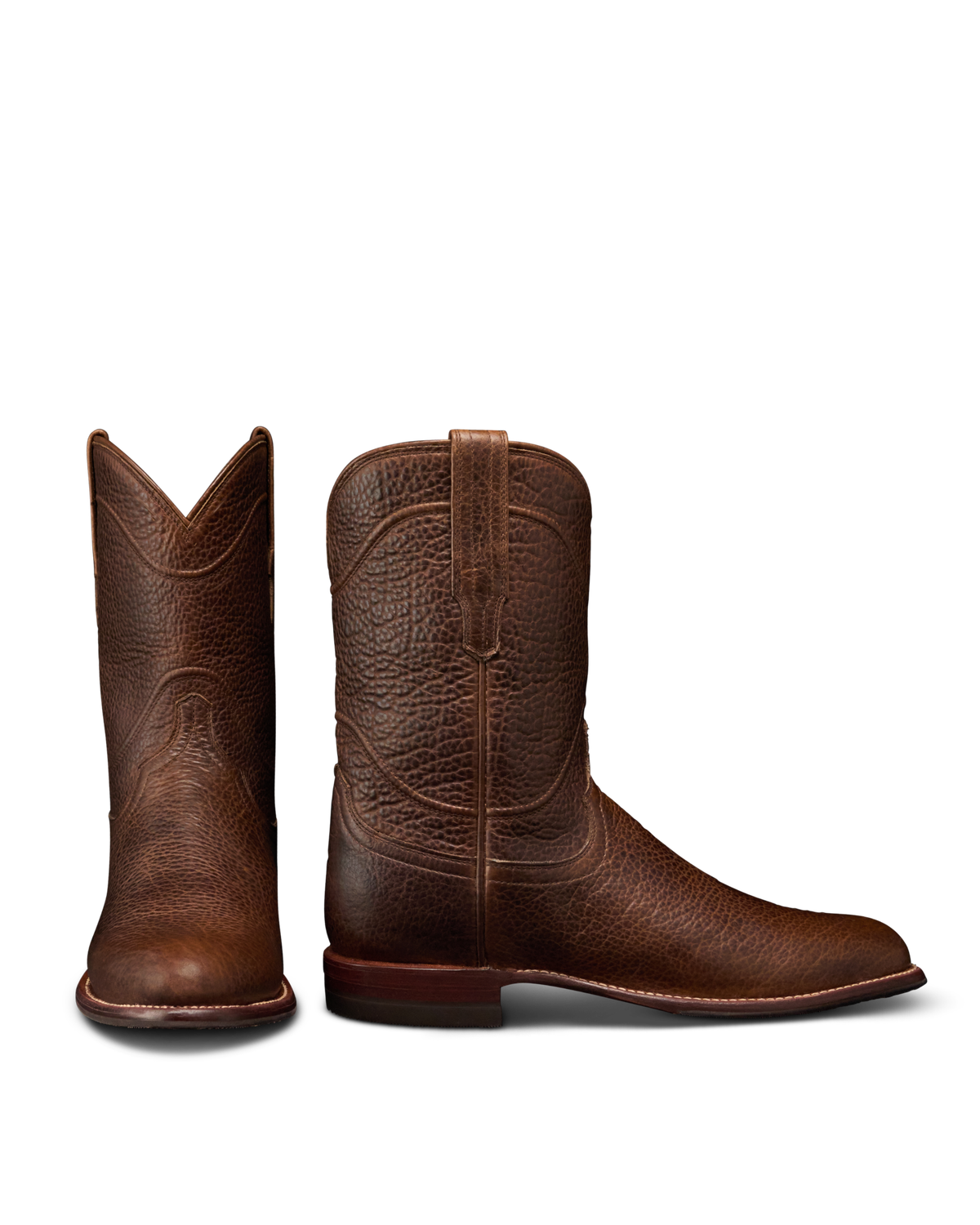 The Earl in Tobacco Bison - Men's Roper Boot | Tecovas
