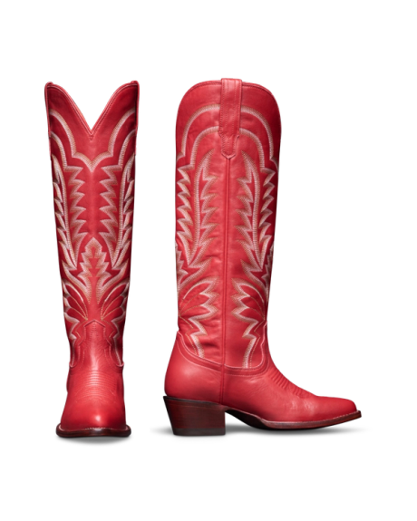 The Abby in Crimson Cowhide - Women's Cowgirl Boot | Tecovas