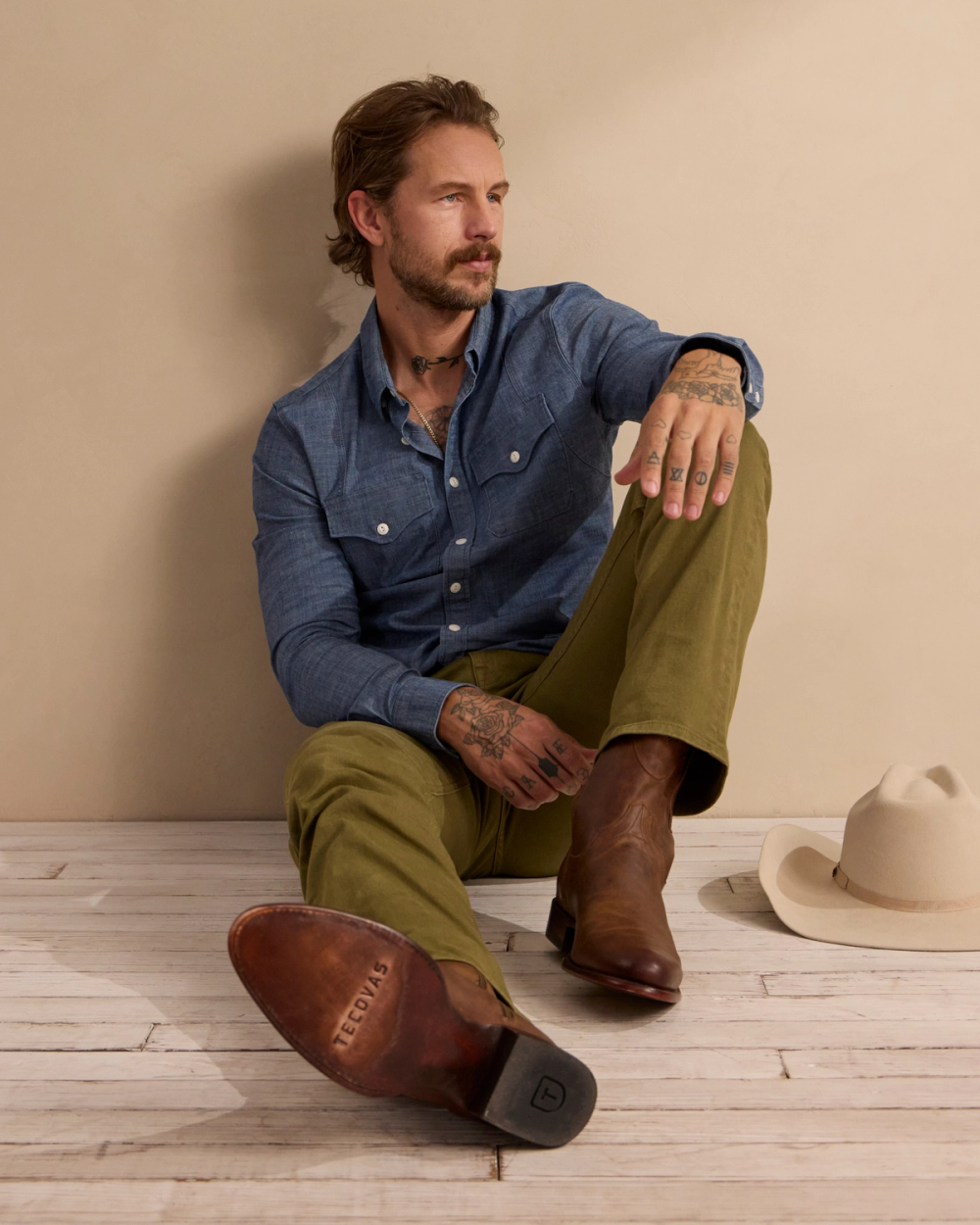 Men's Zipper Cowboy Boots - Leather Zip-Up Boots | The Dean - Cafe ...