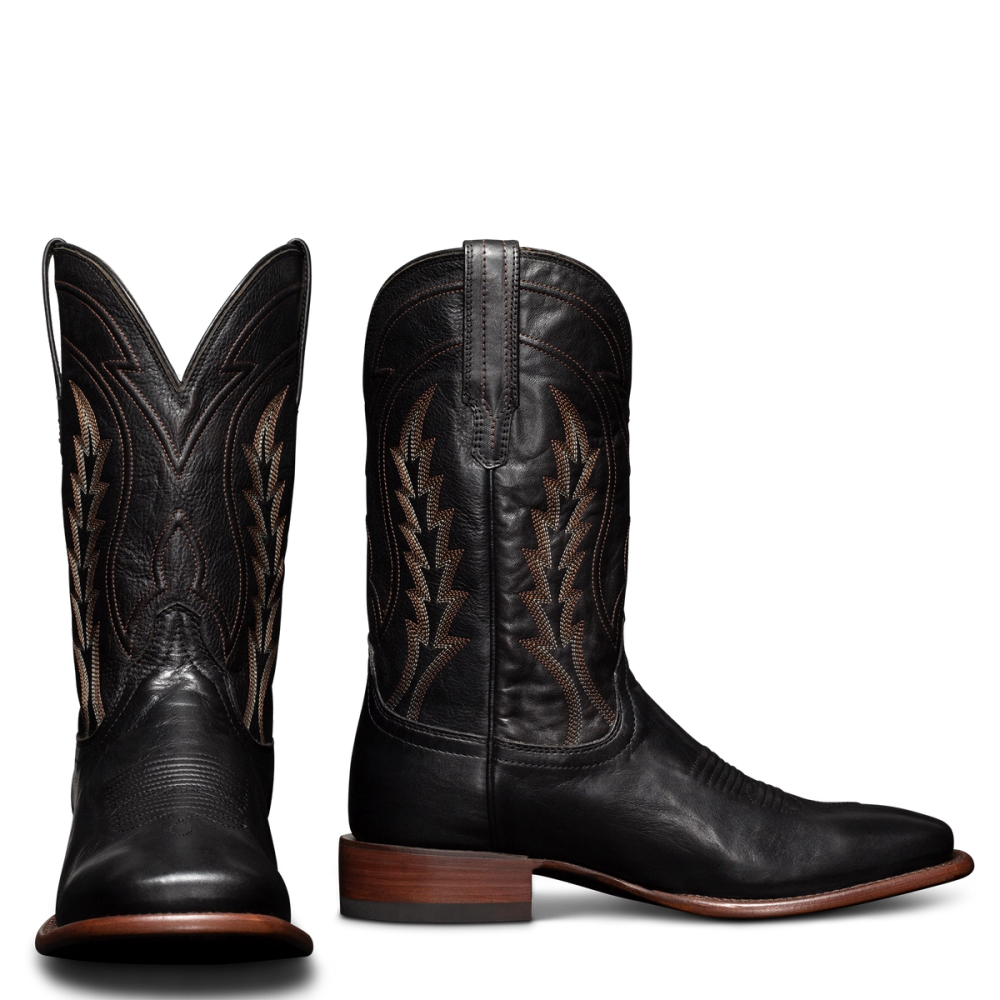 The Doc in Midnight Cowhide - Men's Cowboy Boot | Tecovas