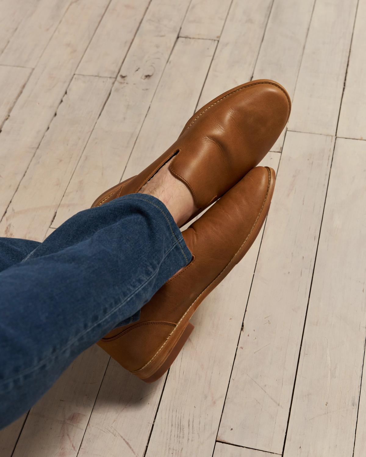 The Monterrey in Butterscotch Cowhide - Men's Slip on | Tecovas