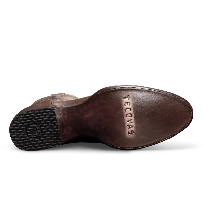 The Earl in Cafe Goat - Men's Roper Boot | Tecovas