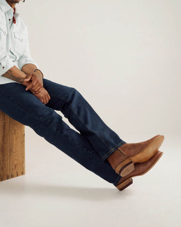 The Dean in Scotch Goat - Men's Zip Boot | Tecovas