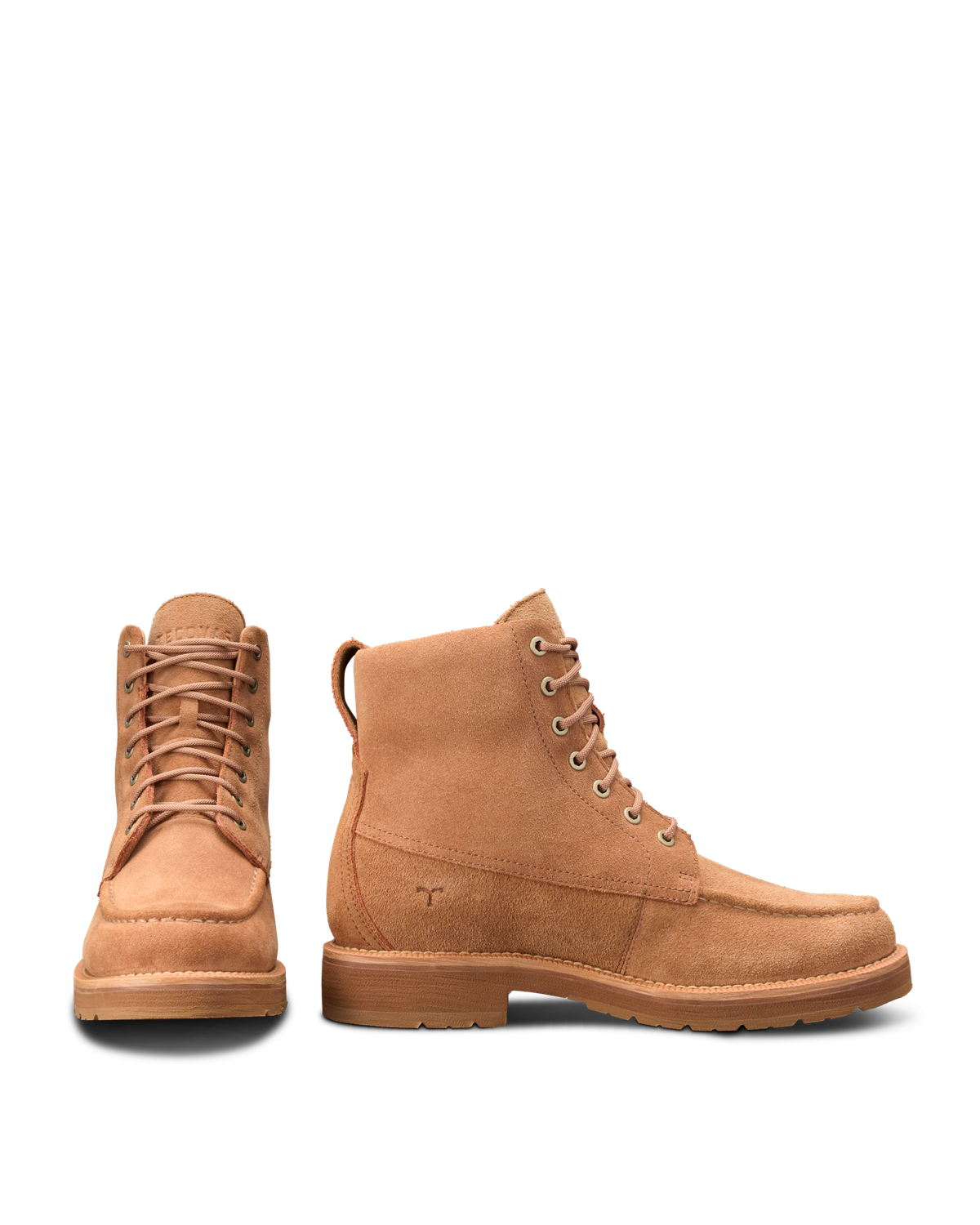 The Rugged Moc in Natural Roughout - Men's Lace Up Boot | Tecovas
