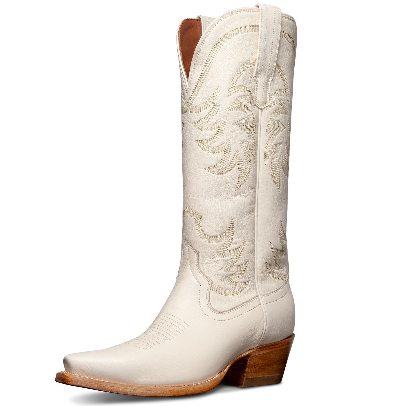 The Annie Wide Calf in Bone Cowhide - Women's Cowgirl Boot | Tecovas