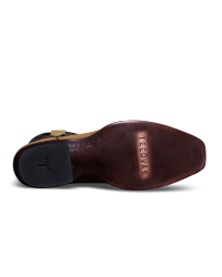 The Warren in Camel/Midnight Roughout - Men's Cowboy Boot | Tecovas