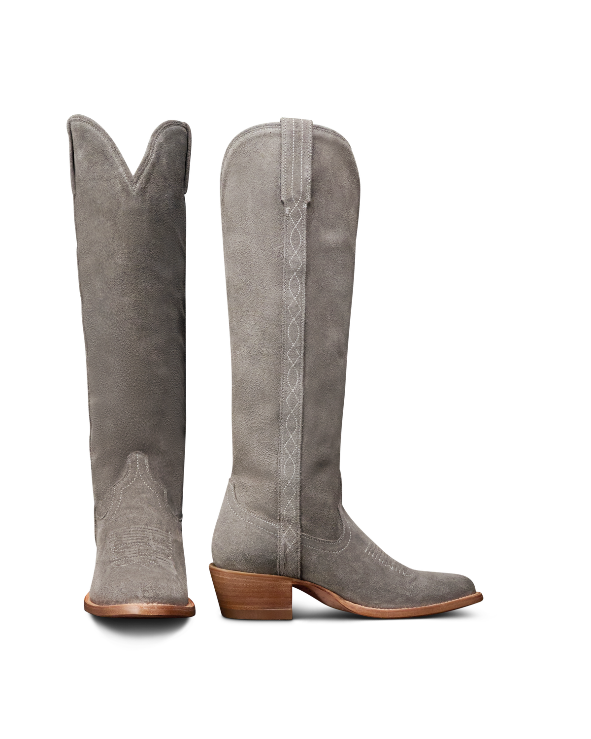 The Abby in Charcoal Suede - Women's Cowgirl Boot | Tecovas