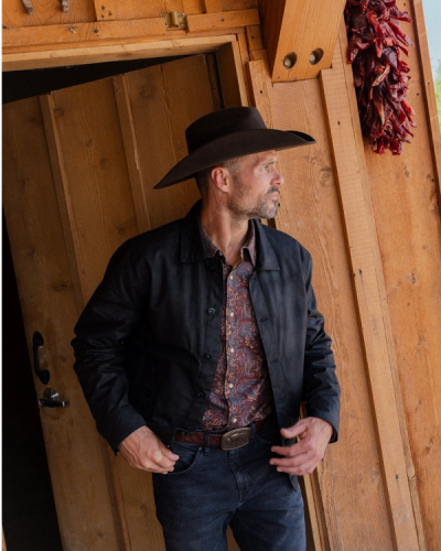 Buckaroo Waxed Canvas Trucker Jacket - Black | Tecovas