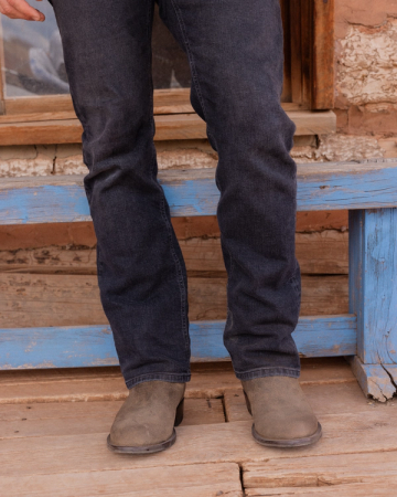 The Dean in Gravel Suede - Men's Zip Boot | Tecovas