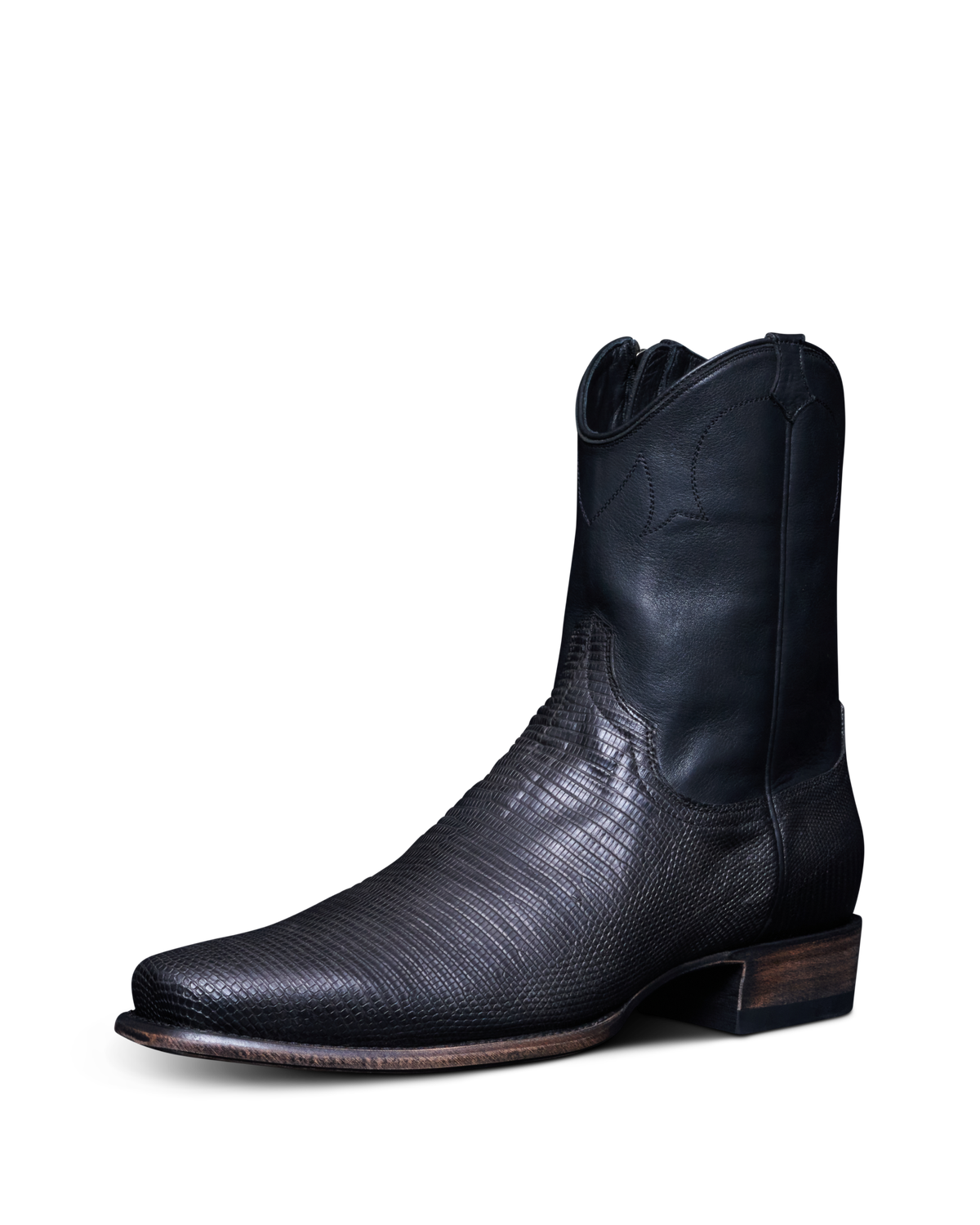 The Jack in Midnight Relic Lizard - Men's Zip Boot | Tecovas