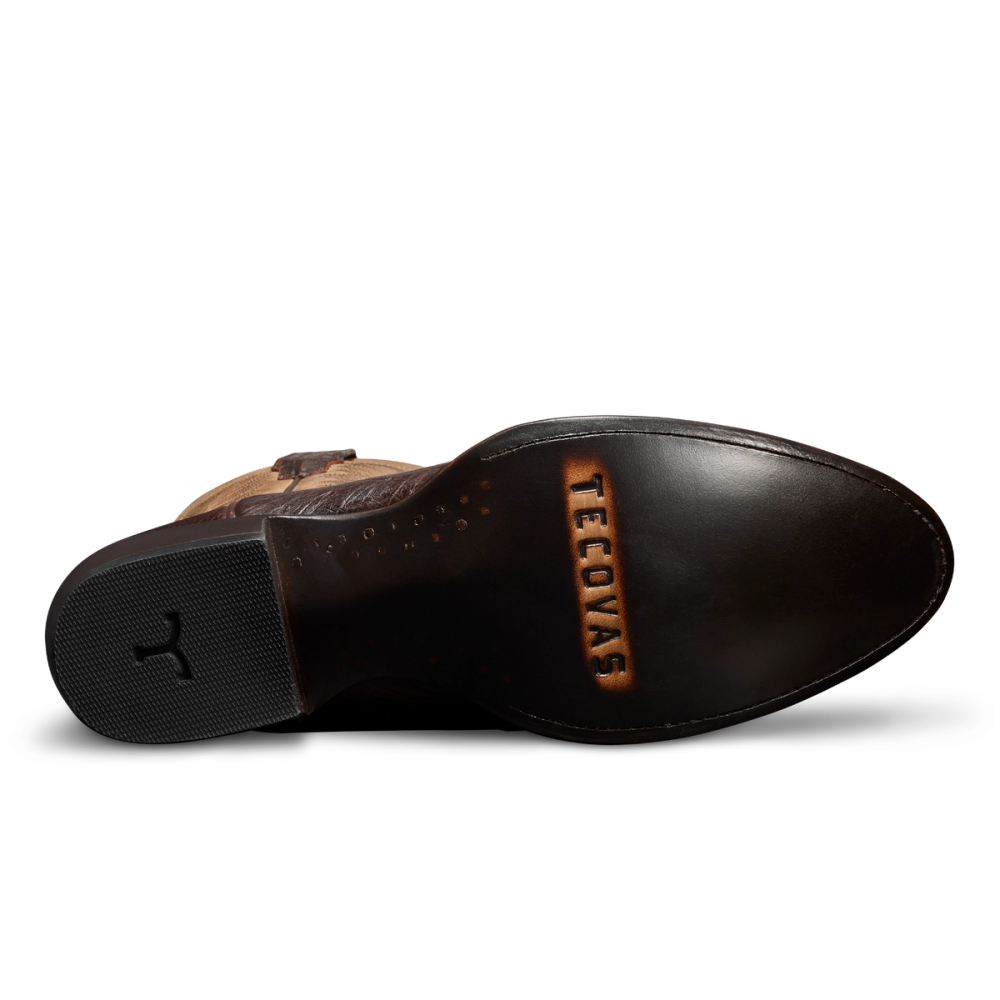 The Weston in Chocolate Smooth Ostrich - Men's Cowboy Boot | Tecovas