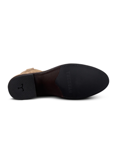 The Dean in Gravel Suede - Men's Zip Boot | Tecovas