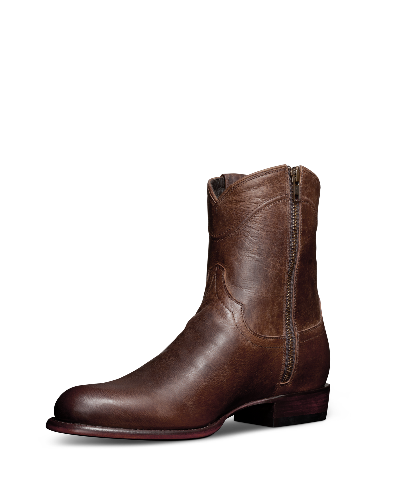 The Dean in Cafe Goat - Men's Zip Boot | Tecovas