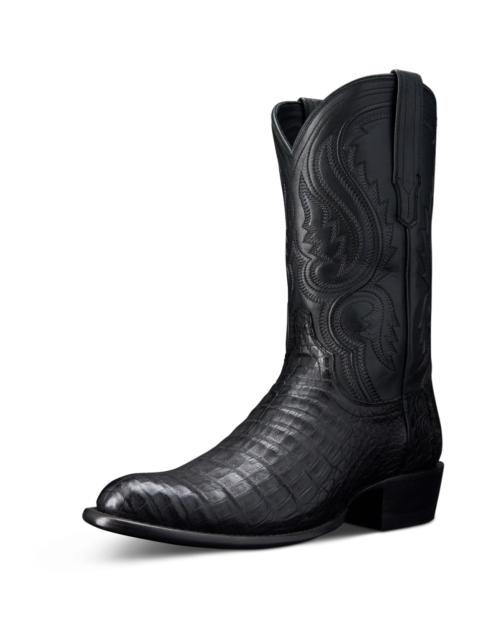The Dillon in Midnight Caiman - Men's Cowboy Boot | Tecovas