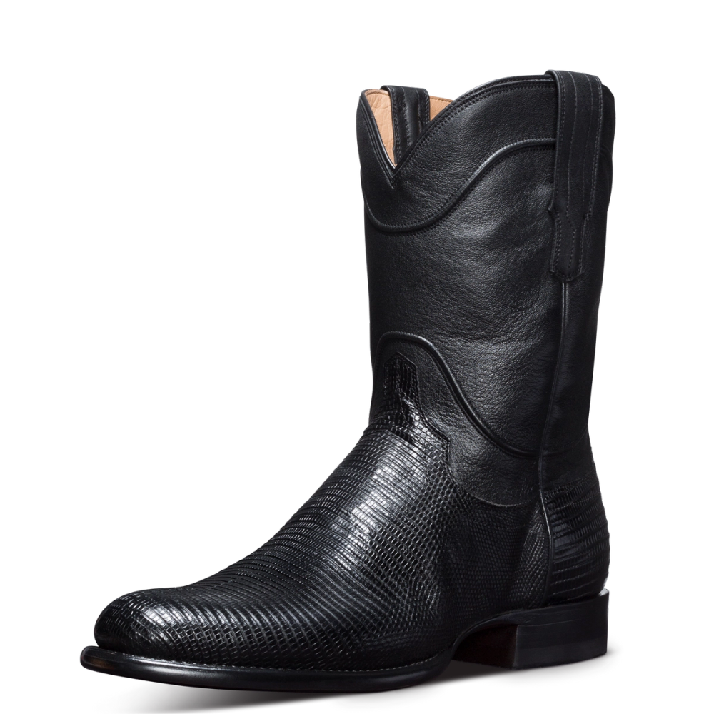 The Nash in Midnight Lizard - Men's Roper Boot | Tecovas