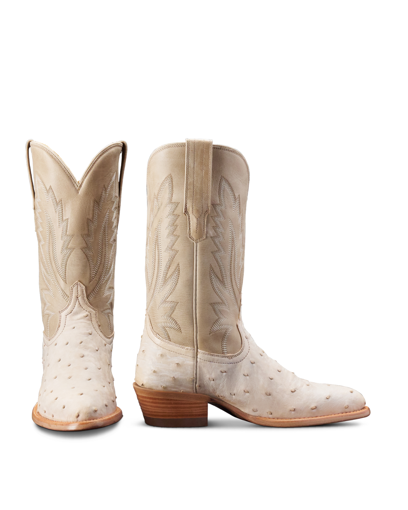 The Jamie in Pearl Ostrich - Women's Cowgirl Boot | Tecovas