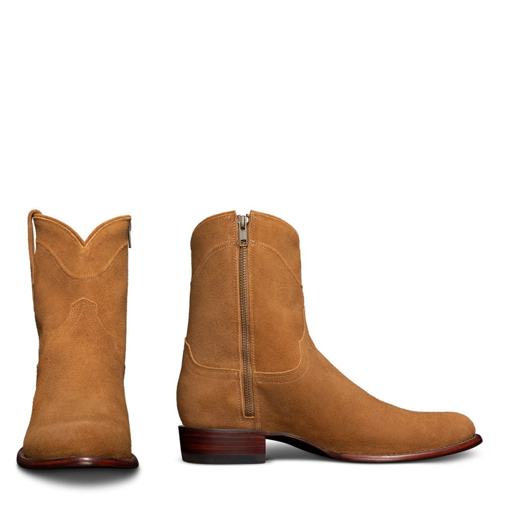 The Dean in Honey Suede - Men's Zip Boot | Tecovas