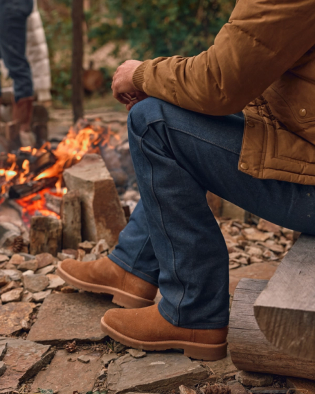 The Rugged Roper in Cashew Roughout - Men's Roper Boot | Tecovas