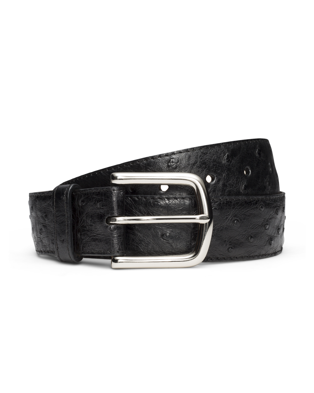 Men's Ostrich Belt - Midnight | Tecovas