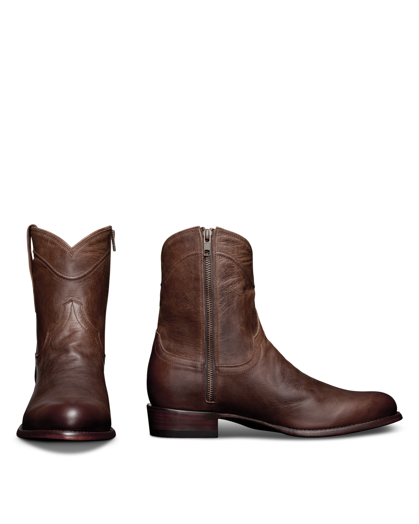 The Dean in Cafe Goat - Men's Zip Boot | Tecovas