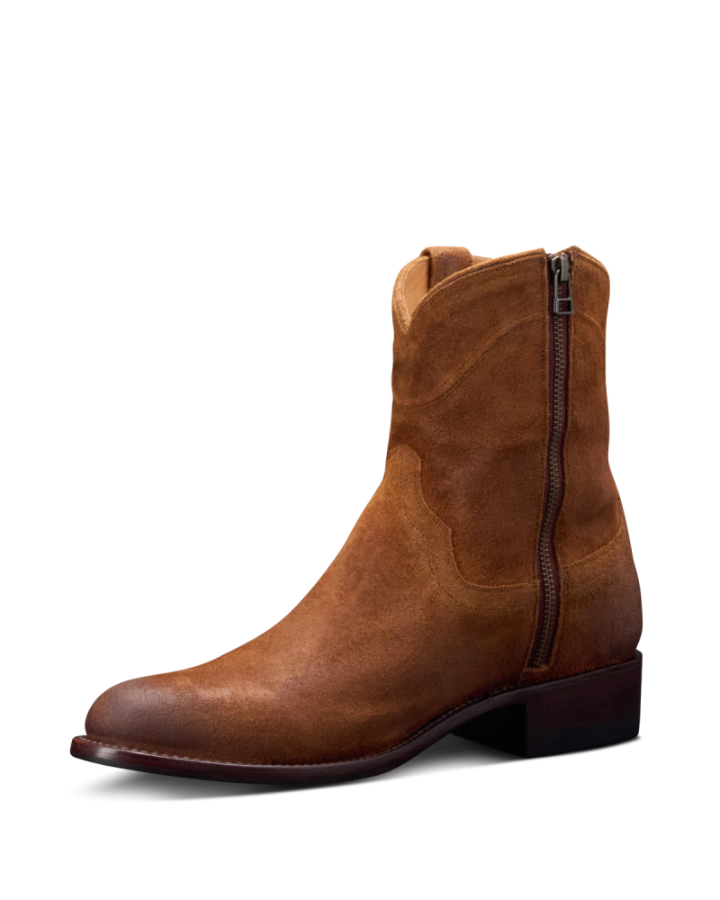 The Dean in Ginger Roughout - Men's Zip Boot | Tecovas