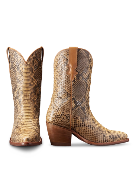 The Cassie in Natural Python - Women's Cowgirl Boot | Tecovas