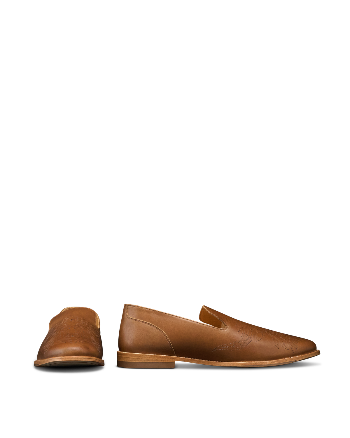 The Monterrey in Texas Tan Cowhide - Men's Slip On | Tecovas