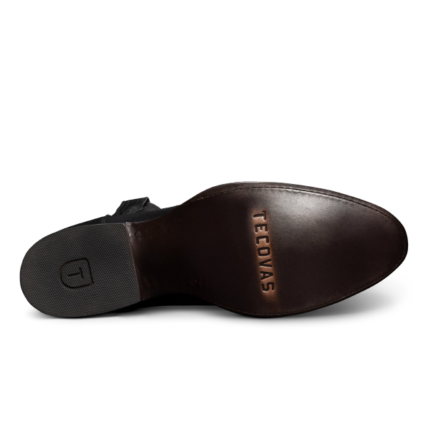 The Dean in Midnight Cowhide - Men's Zip Boot | Tecovas