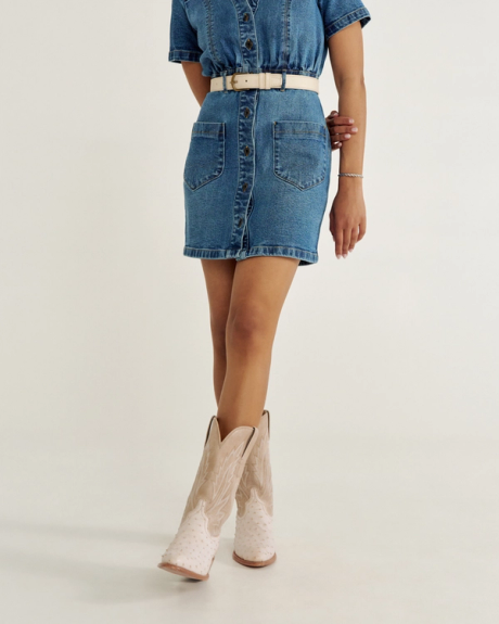 The Jamie in Pearl Ostrich - Women's Cowgirl Boot | Tecovas