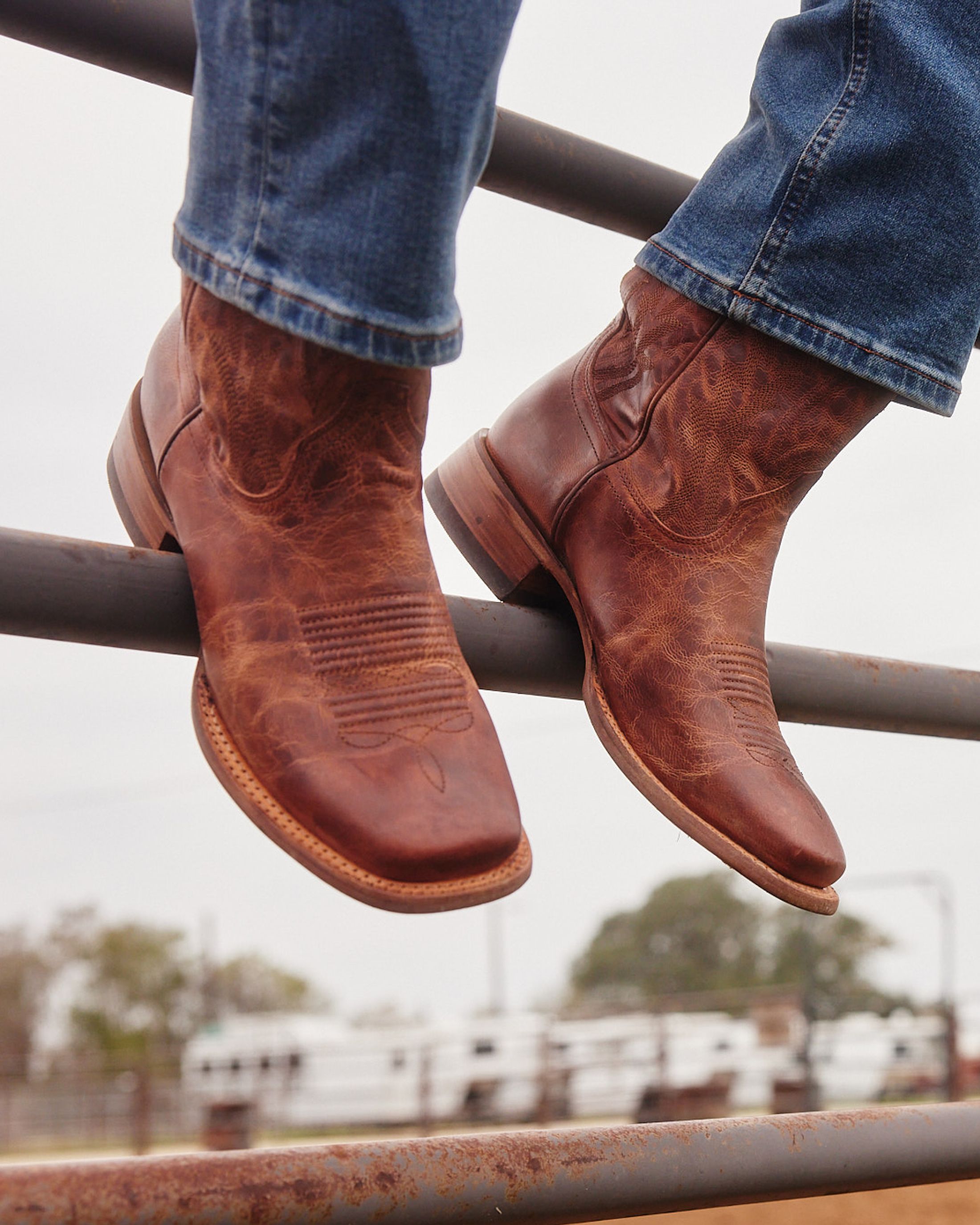 Men's Broad Square Toe Boots | The Doc - Scotch | Tecovas