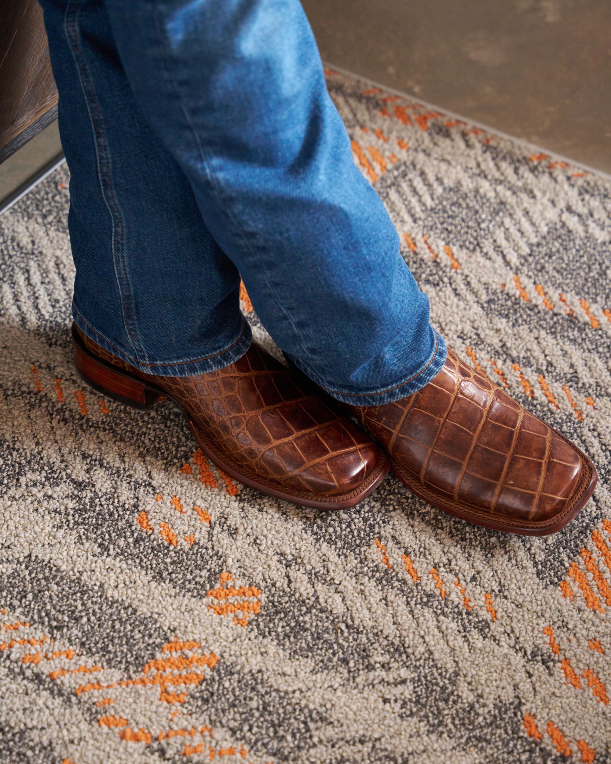 The Adams in Whiskey Giant Gator - Men's Cowboy Boot | Tecovas