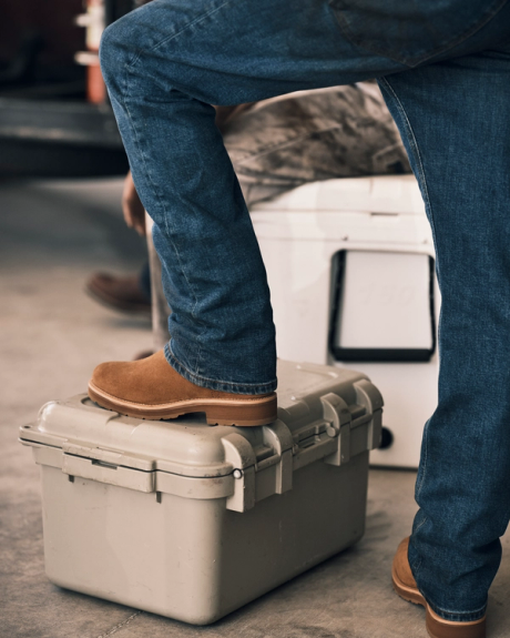 The Rugged Roper in Cashew Roughout - Men's Roper Boot | Tecovas