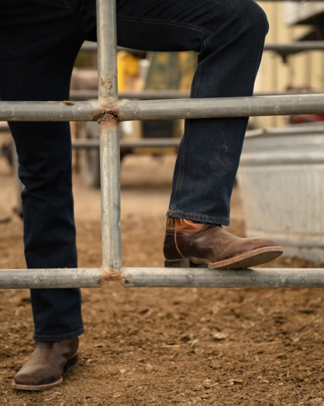 The Dusty in Chocolate / Sawdust Cowhide - Men's Cowboy Boot | Tecovas