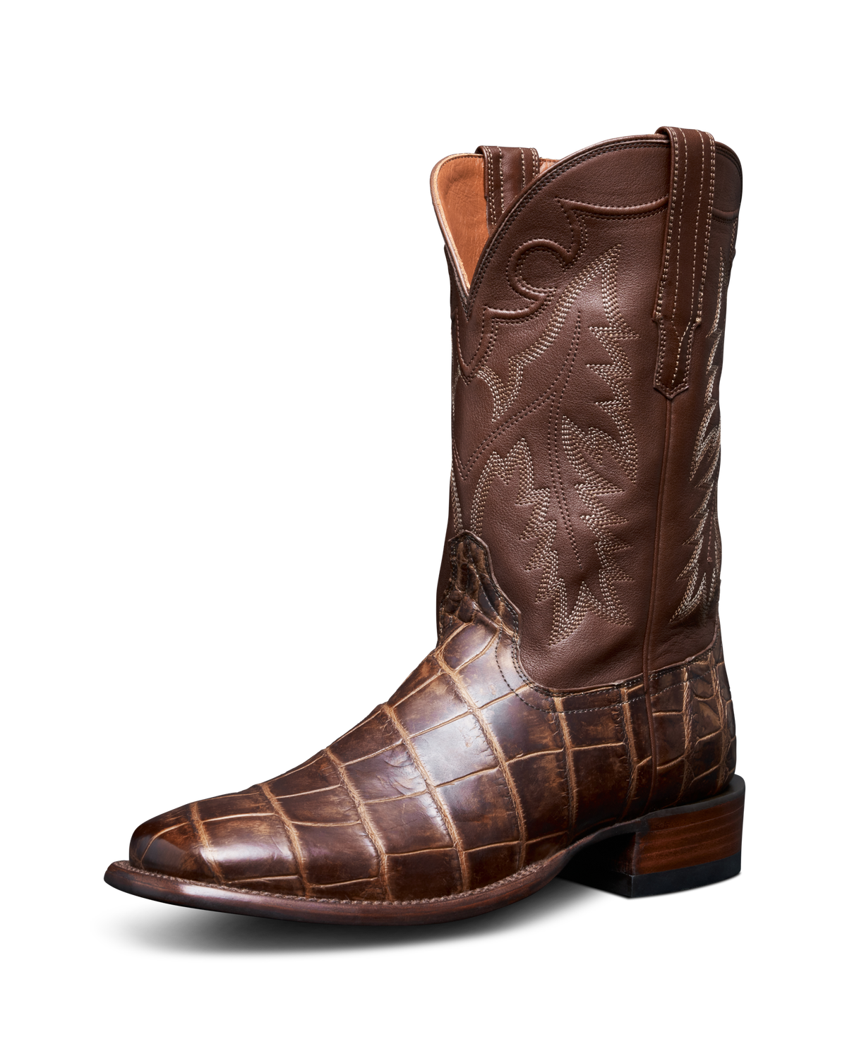 The Adams in Whiskey Giant Gator - Men's Cowboy Boot | Tecovas