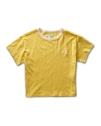 Women's Vintage Ringer Tee - Golden Yellow/Tan | Tecovas