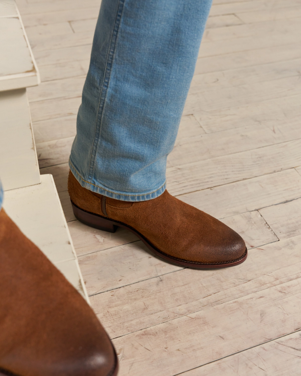 The Dean in Ginger Roughout - Men's Zip Boot | Tecovas