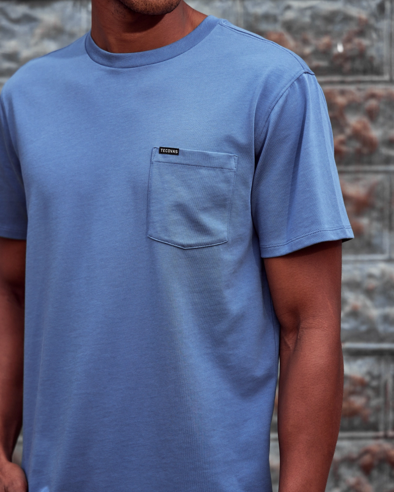 Men's Standard Issue Pocket Tee - Blue Fin | Tecovas