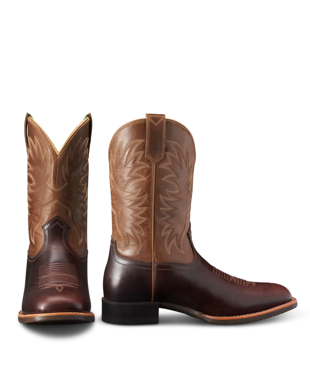 The Dusty in Chocolate / Sawdust Cowhide - Men's Cowboy Boot | Tecovas