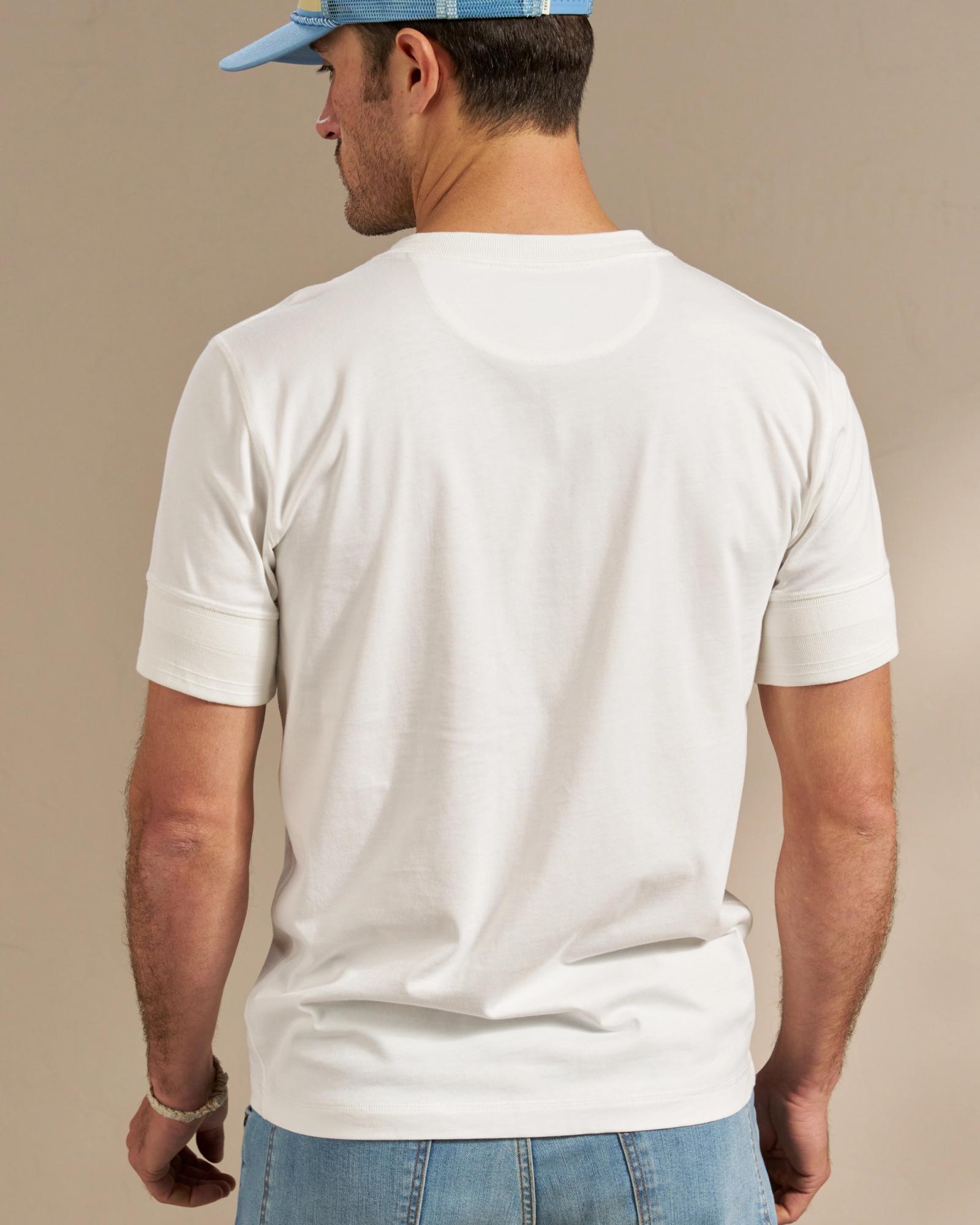 Men's Standard Issue Short Sleeve Henley - White | Tecovas