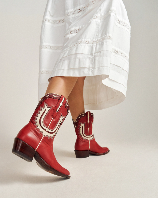 The Jolene - Crimson / Bone | Tecovas