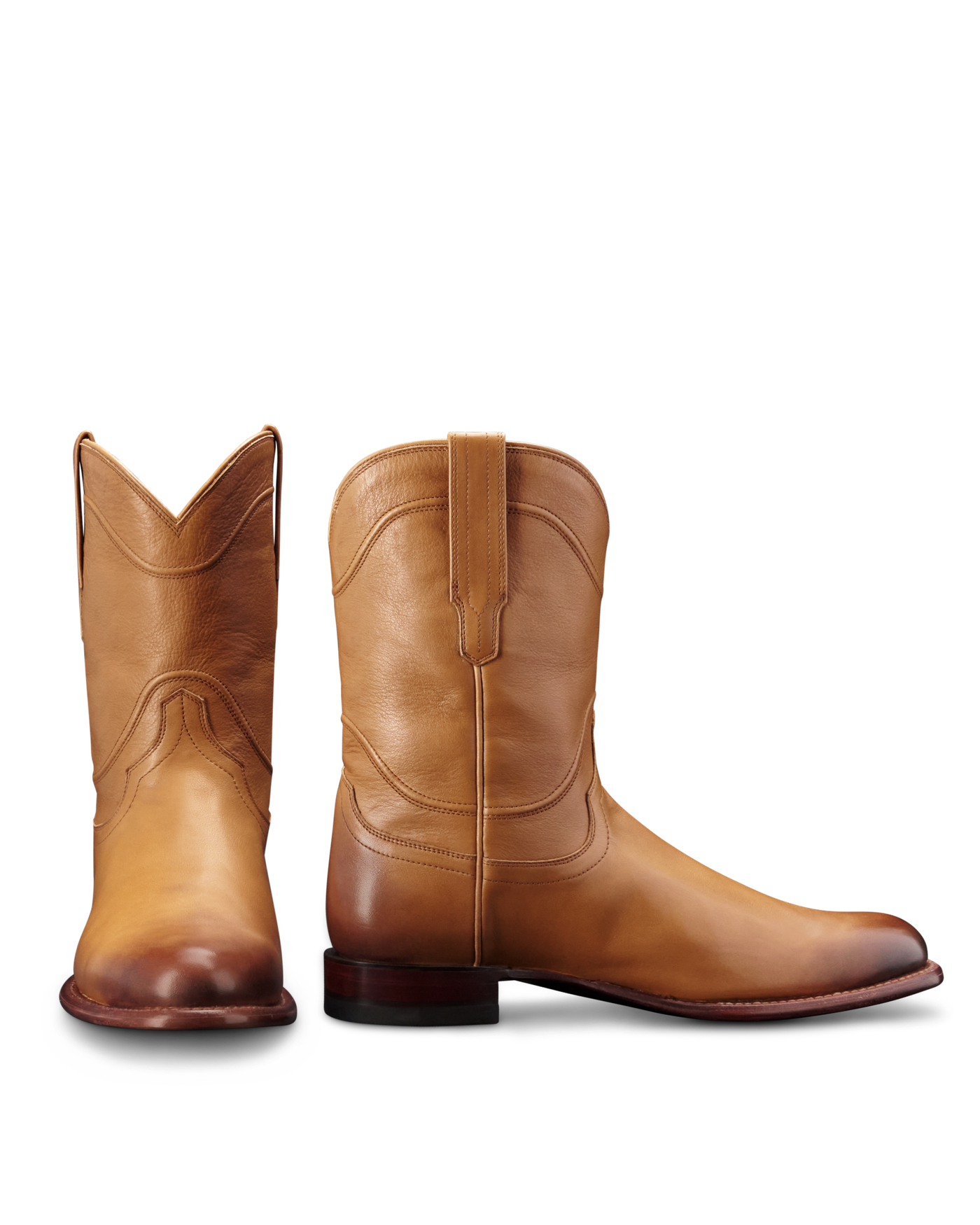 The Earl in Desert Cowhide - Men's Roper Boot | Tecovas